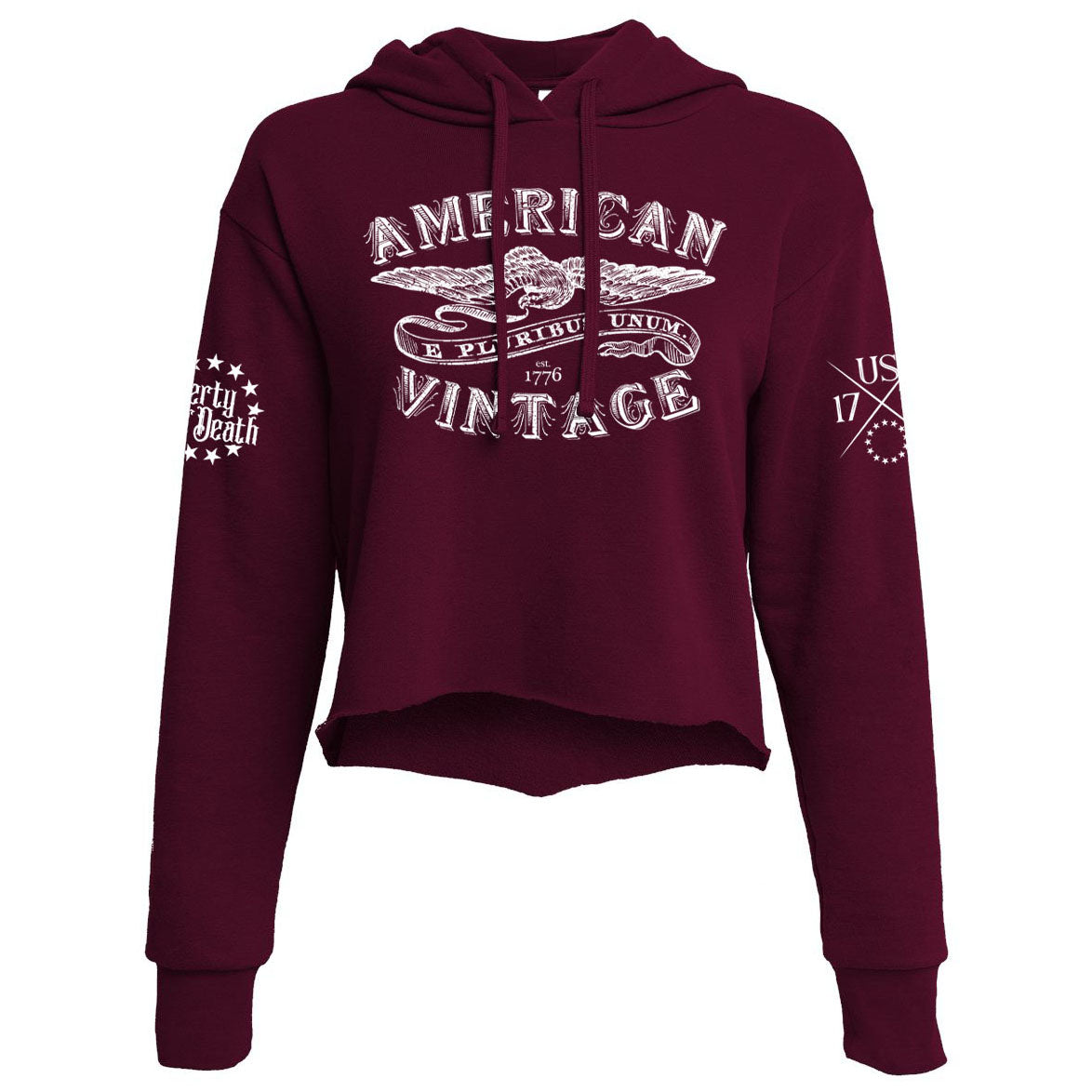 E Pluribus Ladies Crop Hoodie – Frontline Military Apparel