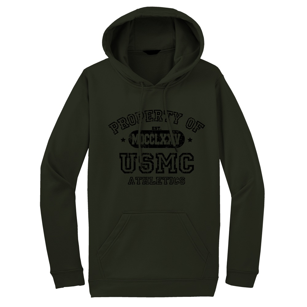 Property of USMC Adult Hoodie-Military Green – Frontline Military Apparel