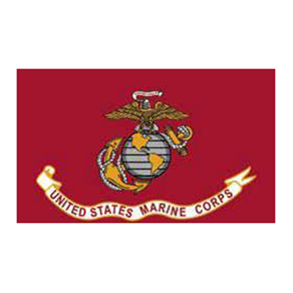 U.S. Marine Corps 3'x5' Single Sided Printed USMC Flag - Made in U.S.A ...