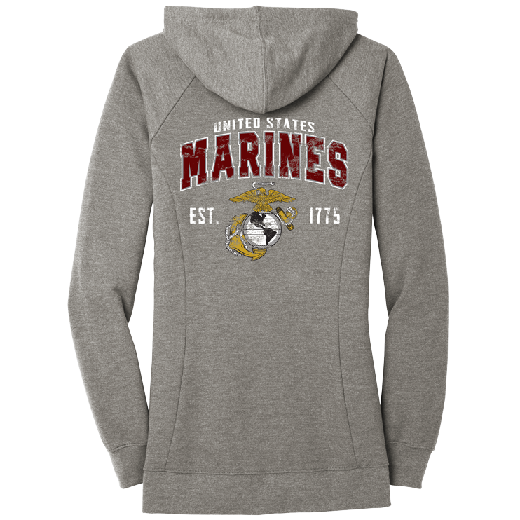 RED ARCH Ladies USMC Zip Hoodie – Frontline Military Apparel