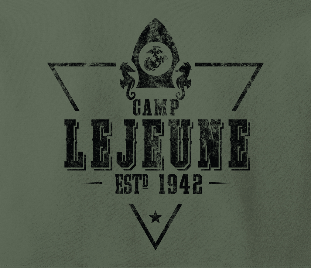 USMC BASES - TRIANGLE USMC ADULT TEE – Frontline Military Apparel